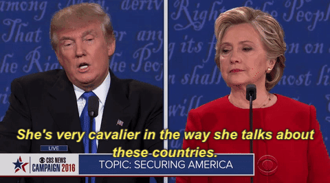 Debate presidential debate 2016 GIF - Find on GIFER