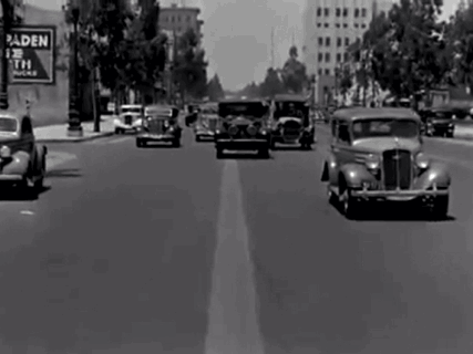 GIF vintage bw transportation - animated GIF on GIFER
