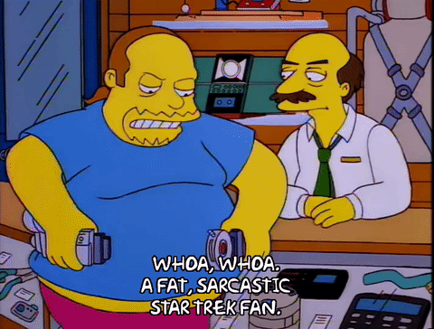 Season 8 episode 3 comic book guy GIF - Find on GIFER