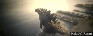 GIF godzilla 2014 - GIF animado en GIFER