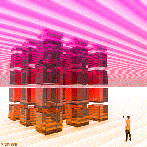 Futuristic pixel8or loop GIF - Find on GIFER