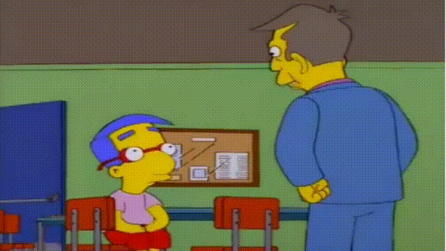 Eyebrows milhouse GIF - Find on GIFER