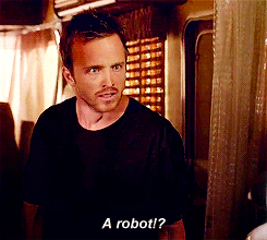Robot breaking bad aaron paul GIF - Find on GIFER