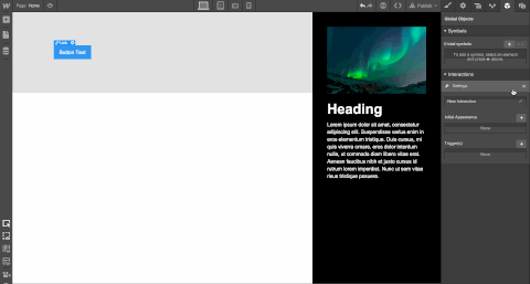 GIF interaction - animated GIF on GIFER