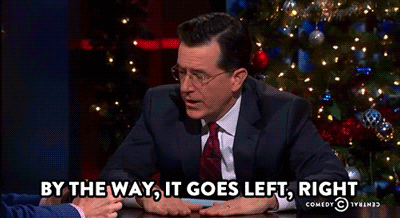 Stephen colbert right GIF - Find on GIFER