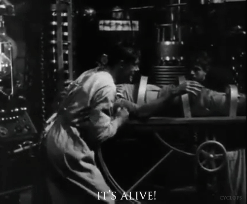 Frankenstein Its Alive Gif