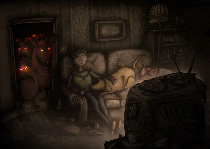 GIF late night - animated GIF on GIFER