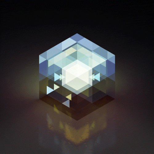 GIF hexagon night - animated GIF on GIFER
