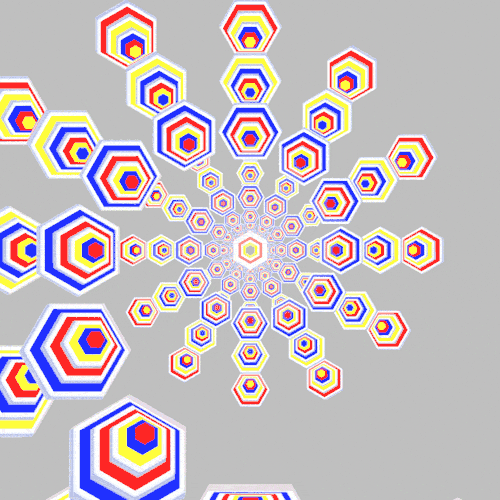 Spiral hexagon GIF - Find on GIFER