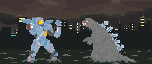 Gif Animado Del Baile De Godzilla Igreenscreenthing