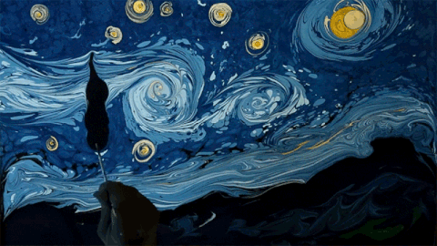 GIF van gogh - animated GIF on GIFER