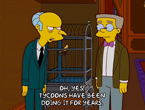 GIF 14x10 monty burns waylon smithers - GIF animado en GIFER