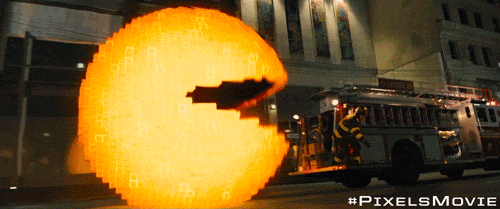 Pac man pixels movie GIF - Find on GIFER