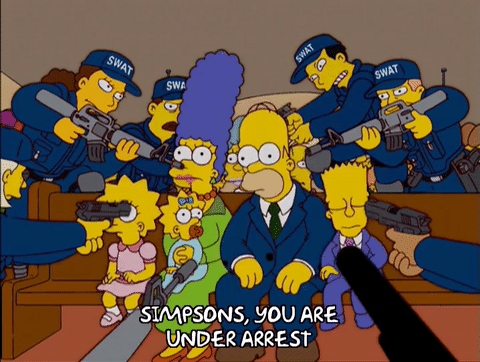15x21 swat team homer simpson GIF - Find on GIFER
