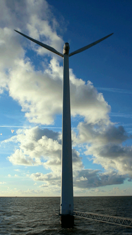 Windmill cinemagraph water GIF - Find on GIFER