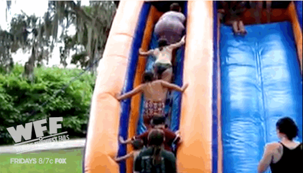Funniest fails slide GIF - Find on GIFER