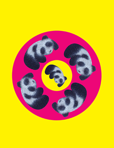 GIF panda g1ft3d obey - animated GIF on GIFER