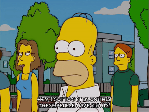 GIF happy episode 10 homer - animated GIF on GIFER