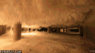 GIF ice timelapse parking - animated GIF on GIFER
