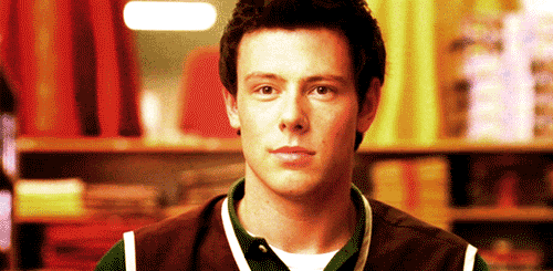 Smile glee finn hudson GIF - Find on GIFER