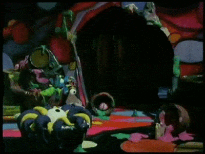 GIF 80s claymation trapdoor - animated GIF on GIFER