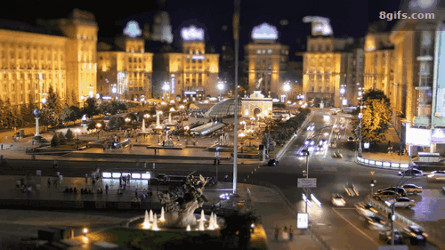 Night cities GIF - Find on GIFER