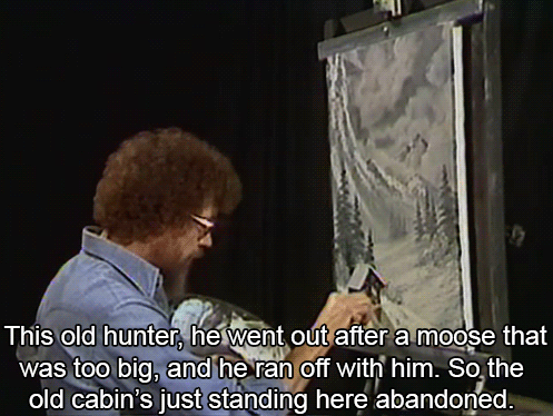 Bob ross GIF - Find on GIFER