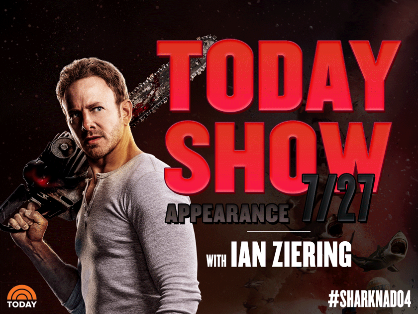 Today show sharknado ian ziering GIF - Find on GIFER
