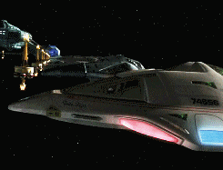 GIF the delta flyer star trek race - animated GIF on GIFER