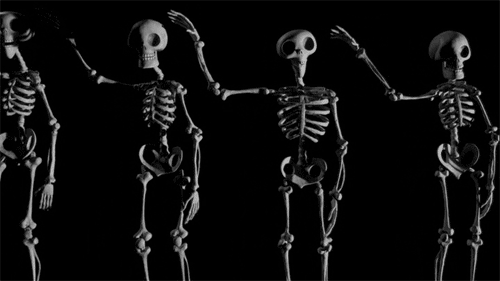 Spooky halloween skeleton GIF - Find on GIFER