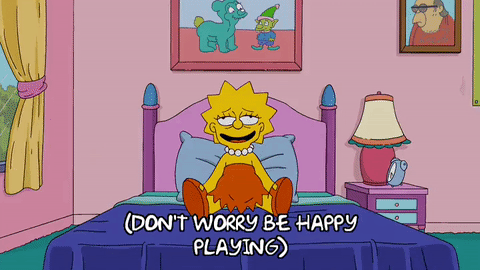 GIF happy lisa simpson smile - animated GIF on GIFER