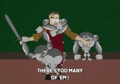 GIF armor robot fight - animated GIF on GIFER