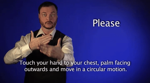 GIF sign language sign with robert please - animated GIF on GIFER