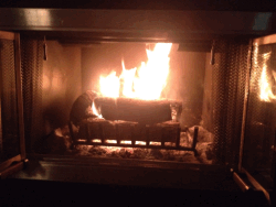Cold weather christmas fire GIF - Find on GIFER