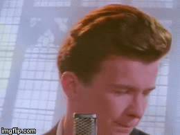 Rick roll GIF - Find on GIFER