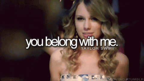 You belong with me GIF - Find on GIFER