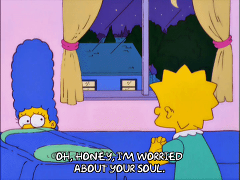 Bedttime marge simpson lisa simpson GIF - Find on GIFER