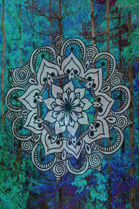 GIF psychedelic mandala awsome - animated GIF on GIFER