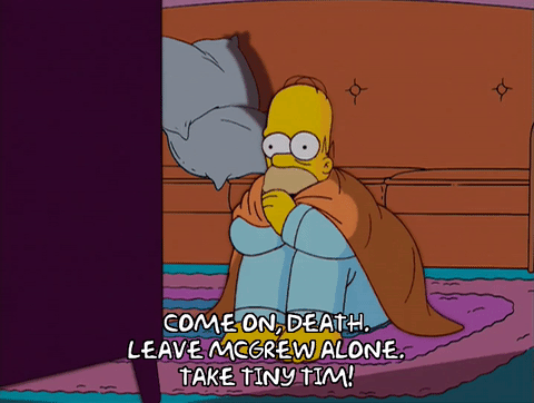 GIF homer simpson episode 7 scared - animated GIF on GIFER