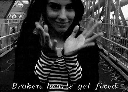 Happy heart broken GIF - Find on GIFER