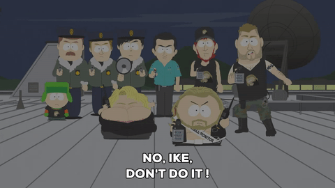 Eric cartman kyle broflovski fear GIF - Find on GIFER