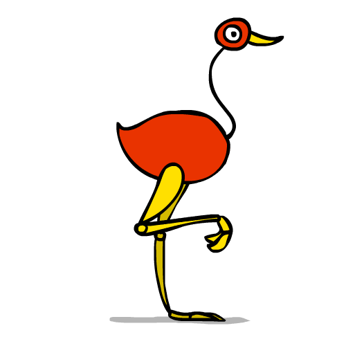 GIF animation bird run cycle - animated GIF on GIFER