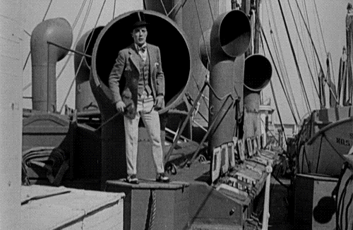 GIF maudit buster keaton the navigator - animated GIF on GIFER