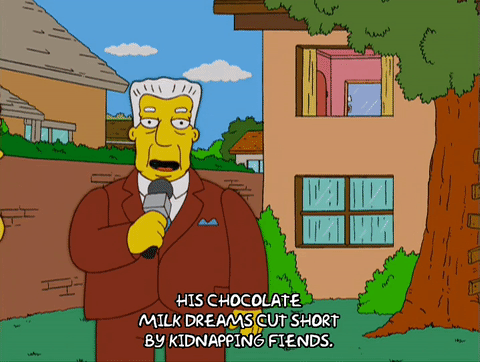 GIF episode 9 season 16 kent brockman - animated GIF on GIFER