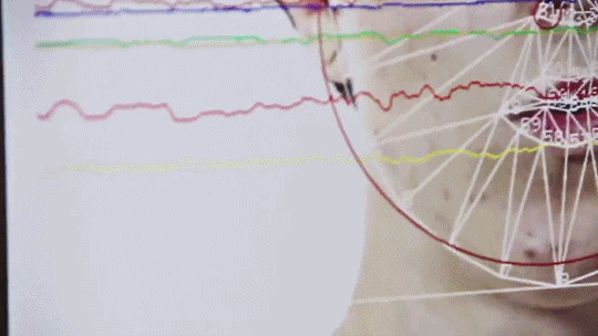 Facial recognition art GIF - Find on GIFER