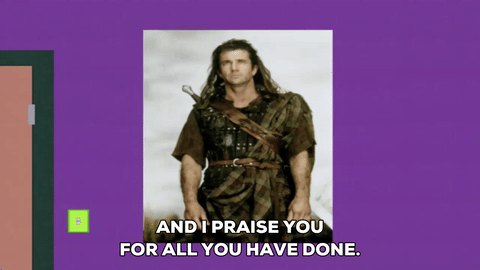 Happy praise mel gibson GIF - Find on GIFER