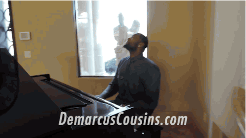 Piano player demarcus cousins GIF - Find on GIFER