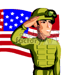 GIF salute - animated GIF on GIFER