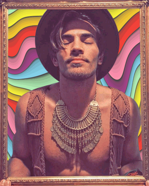 GIF collage hippie design - animated GIF on GIFER