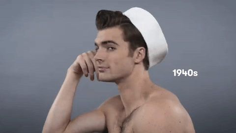 Hair men evolution GIF - Find on GIFER